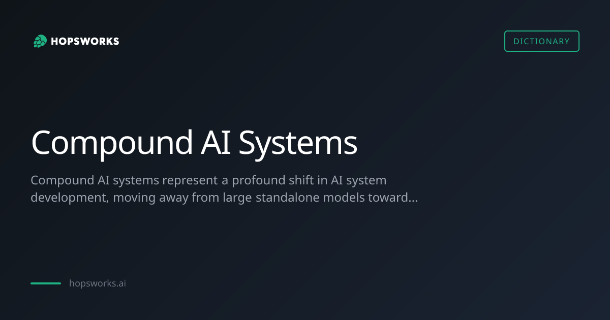 Compound AI Systems - MLOps Dictionary | Hopsworks
